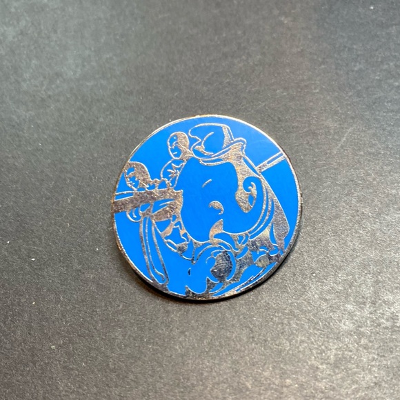 Disney | Other | Disney Pin Dumbo Blue Circle Pin | Poshmark